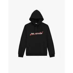 The Kooples Logo-print Cotton-jersey Hoody - Bla01