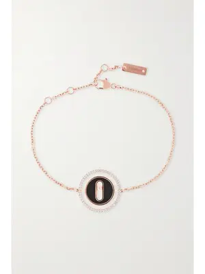 Messika Lucky Move Onyx And Diamond Bracelet - Black