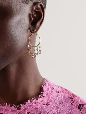 Jacquie Aiche 14-karat Gold -stone Dangle Earrings