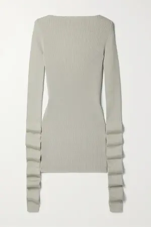 Rick Owens Open-back Ribbed Wool Top