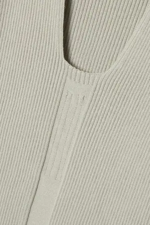 Rick Owens Open-back Ribbed Wool Top