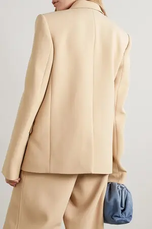 Wardrobe.NYC Hailey Bieber Double-breasted Wool Blazer - Neutrals