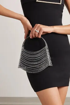 Benedetta Bruzziches Lucia In The Sky Crystal-embellished -tone And Satin Tote