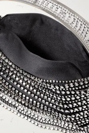 Benedetta Bruzziches Lucia In The Sky Crystal-embellished -tone And Satin Tote