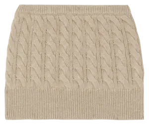 Christopher Esber Cable-knit Wool And Cashmere-blend Mini Skirt