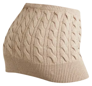 Christopher Esber Cable-knit Wool And Cashmere-blend Mini Skirt