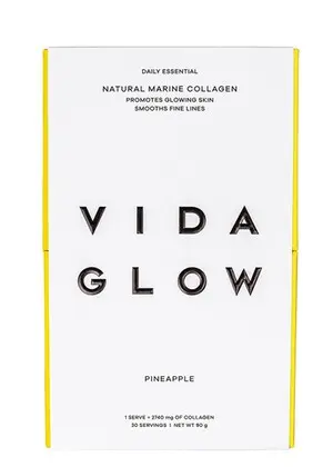 VIDA GLOW Natural Marine Collagen Sachets, Supplements - Pineapple