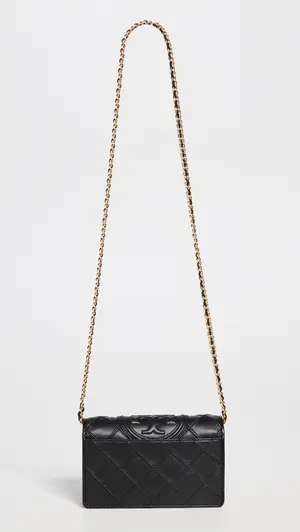 Tory Burch Fleming Soft Chain Wallet - Black