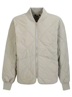 StÜssy Olive Quilted Bomber Jacket