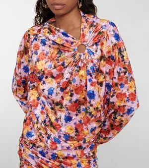 Isabel Marant Étoile Floral Print Mini Dress - Multicoloured