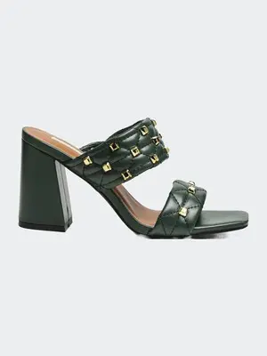 LONDON RAG Fischer Block Heel Sandals - Green