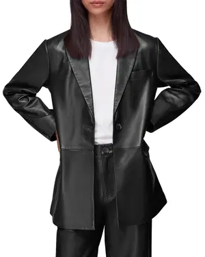 Whistles Stina Leather Blazer