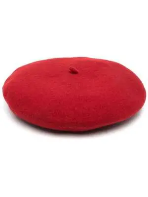 Borsalino Classic Knitted Beret - Red