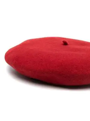 Borsalino Classic Knitted Beret - Red