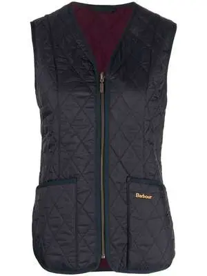 Barbour Quilted V-neck Gilet - Blue