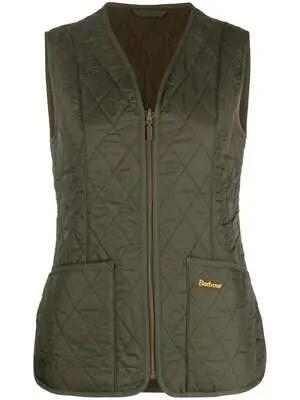 Barbour Quilted V-neck Gilet - Green
