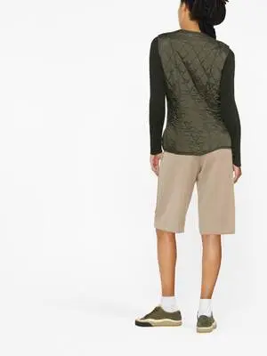 Barbour Quilted V-neck Gilet - Green