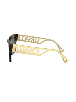 Versace Logo Square-frame Sunglasses
