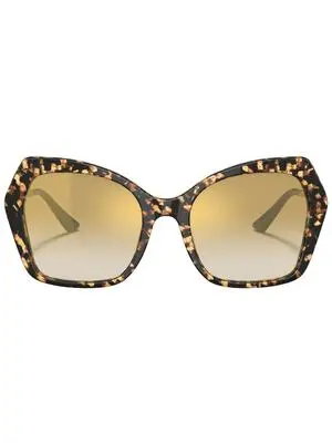 Dolce & Gabbana Hexagonal-frame Sunglasses - Black