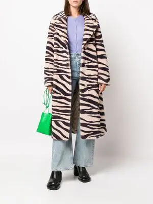 STAND STUDIO Winnie Zebra-print Coat