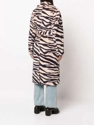 STAND STUDIO Winnie Zebra-print Coat