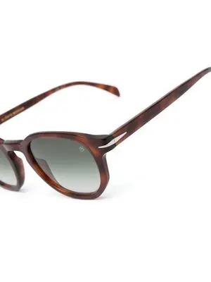 DB EYEWEAR BY DAVID BECKHAM Round-frame Gradient Sunglasses - Brown
