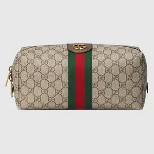 Gucci Savoy Medium Gg Toiletry Case - Beige