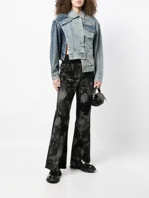 FENG CHEN WANG Deconstructed Patchwork Denim Jacket