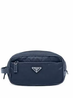 Prada Re-nylon Travel Pouch - Blue