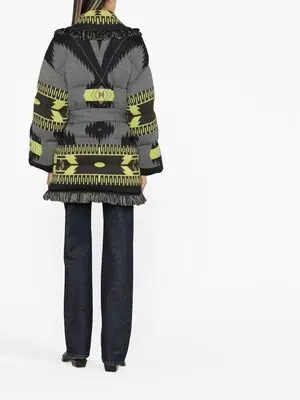 Alanui Icon Jacquard Puffer Jacket
