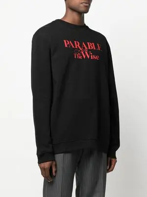Raf Simons Text-print Cotton Sweatshirt