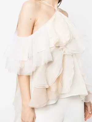 Maticevski Melodic Ruffle Top