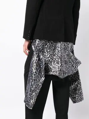 Comme Des Garçons Asymmetric-hem Wool Blazer