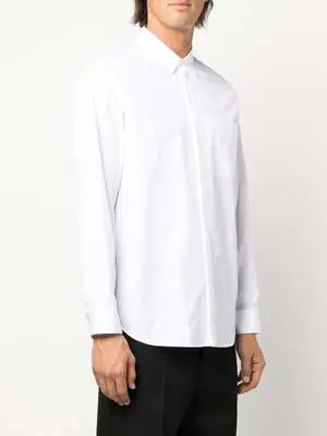 JIL SANDER Concealed-front Fastening Poplin Shirt - White