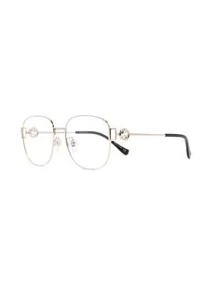 Gucci Logo-plaque Square-frame Glasses