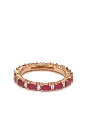 SUZANNE KALAN 18kt Rose Gold Ruby Eternity Ring