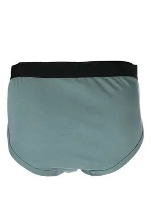 TOM FORD Logo-waistband Briefs - Green