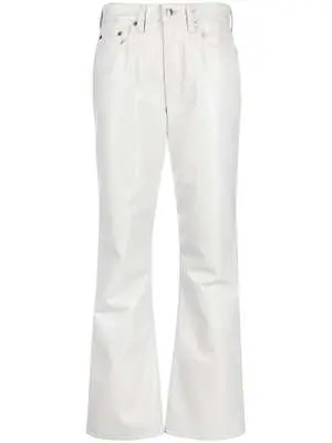 AGOLDE Bootcut Leather-blend Trousers
