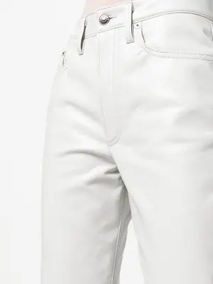 AGOLDE Bootcut Leather-blend Trousers
