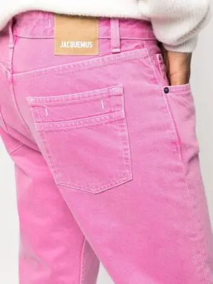 Jacquemus Logo-patch Straight-leg Jeans