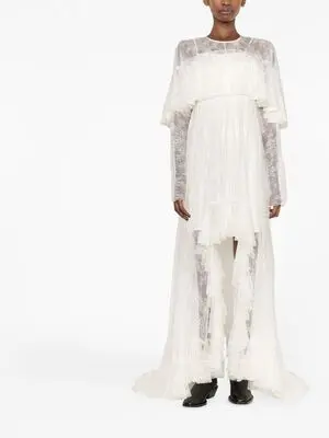 Philosophy Di Lorenzo Serafini Layered Lace Gown
