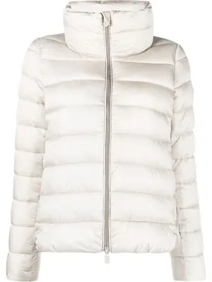 SAVE THE DUCK Elsie Zip-front Padded Jacket - Neutrals