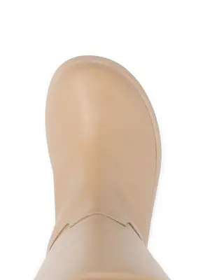 GIABORGHINI Gia Flatform Boots - Neutrals