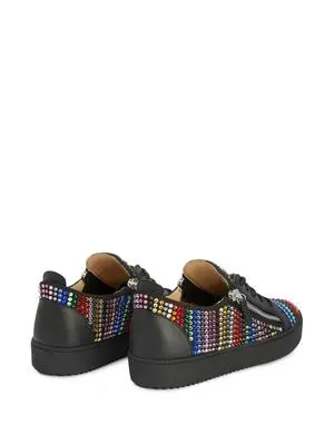 GIUSEPPE ZANOTTI Frankie Strass Low-top Sneakers - Black