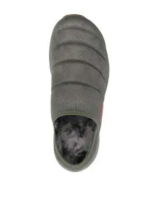 Rossignol Chalet Acinus Leaf Quilted Slippers - Green