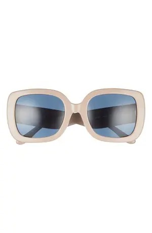 Tory Burch 54mm Butterfly Sunglasses - Sand/ Solid Navy
