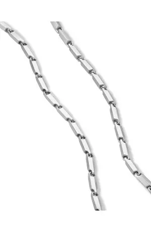David Yurman Faceted Link Necklace - Sterling Silver
