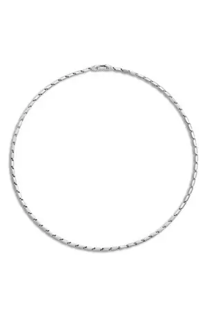 David Yurman Faceted Link Necklace - Sterling Silver