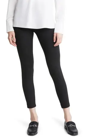 Hue Reversible Ponte Knit Crop Leggings