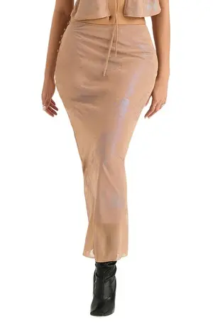 House Of Cb Dyana Maxi Skirt - Shimmer Cafe